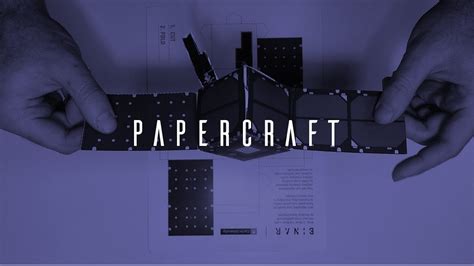 Folding A Papercraft Spacecraft Binarx Youtube