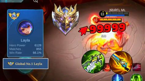 LAYLA ONE HIT SAVAGE BUILD Layla New Best BUILD AND EMBLEM