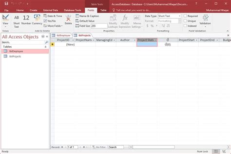 how to create tables in access 2007 sapphire table