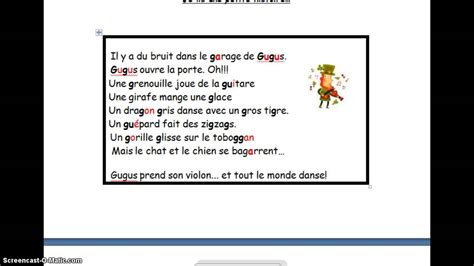 Petite Lecture Du Son G Gu YouTube