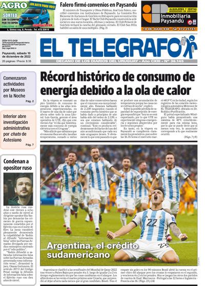 Edición 10 12 2022 Diario El Telégrafo