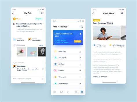 Tarea Event Managment Ui Design Free Psd Templates