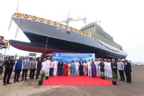 Indian Navy Launches Anti Submarine Warfare Ship