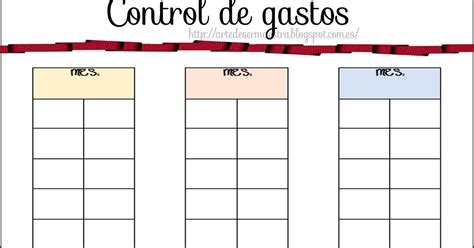 Hoja De Control De Gastos