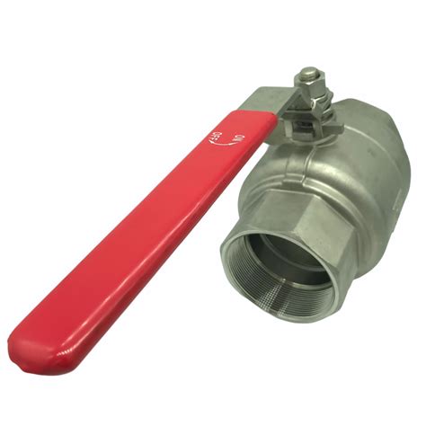 Vanne boisseau sphérique inox 316 poignée cadenassable FF 80x90 soit 3