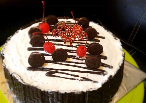Resep Blackforest Birthday Cake Kukus Mudah Oleh Nezrina Kitchen Cookpad