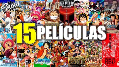 TODAS LAS PELÍCULAS DE ONE PIECE Explicación Completa YouTube