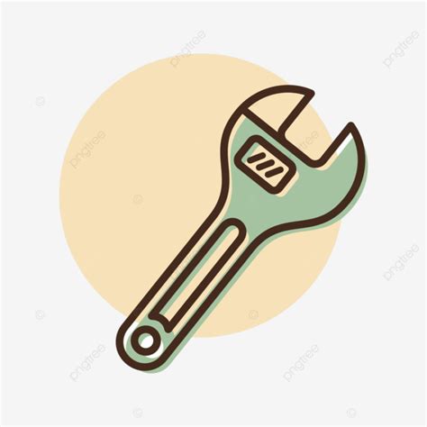 Llave Ajustable Vector Icono Plano Tubo Vector Ajuste Vector Png Tubo
