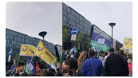 Manifestation d étudiants contre la réquisition des logements Crous