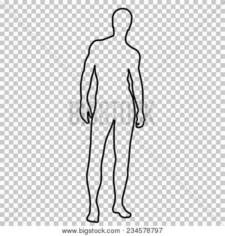 Outline Figure Naked Vector Photo Free Trial Bigstock
