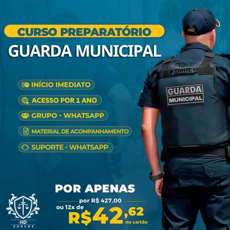 CURSO PREPARATÓRIO PARA CONCURSOS DE GUARDA MUNICIPAL HD Cursos Hotmart