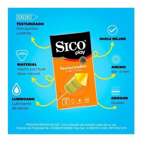 Condones Sico Play Texturizados Pzas Bodega Aurrera Despensa A Tu Casa