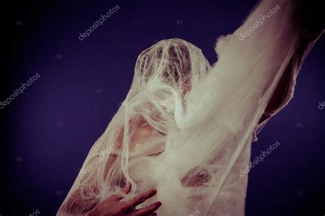 Man Trapped In Giant Spider Web Stock Photo Outsiderzone