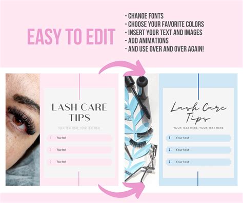 Lash Tech Instagram Post Pink Lash Instagram Templates Lash Artist