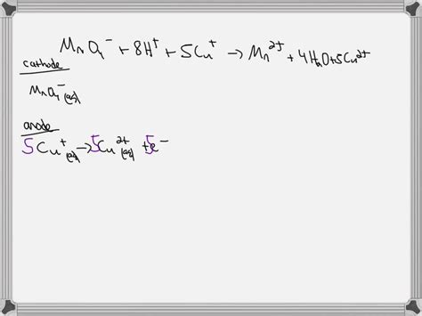 SOLVED A An Electrochemical Cell Is Set Up Using The Half Reactions