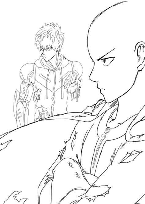 Desenhos De Saitama Para Colorir 40 Desenhos Para Imprimir