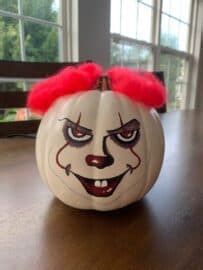 Scary Halloween Painted Pumpkin Ideas Lady Decluttered