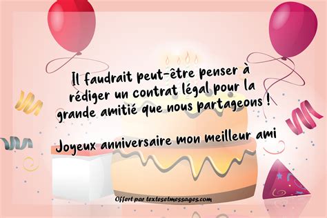Texte Et Message Anniversaire Pour Un Meilleur Ami