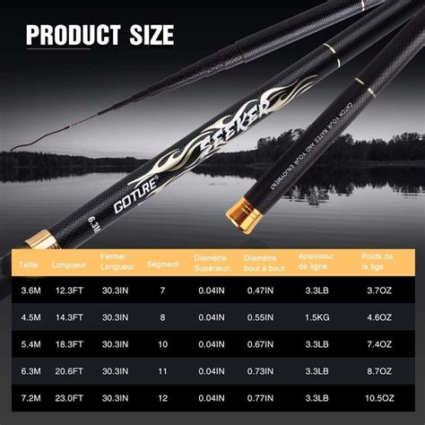 Goture Telescopic Tenkara Fishing Rod Ultralight Travel Fishing Rod