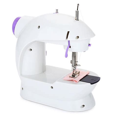 Mini Maquina De Costura Portatil Bivolt Pilhas Manual Pedal No Shoptime