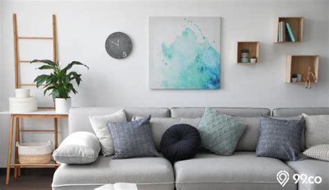 8 Hiasan Dinding Ruang Tamu Minimalis Modern Sedap Dipandang