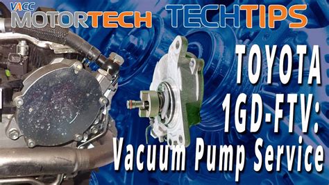 Toyota Gd Ftv Gd Ftv Vacuum Pump Service Youtube