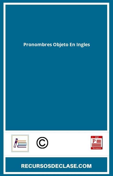 Pronombres Objeto En Ingles Ejercicios PDF 0 Hot Sex Picture
