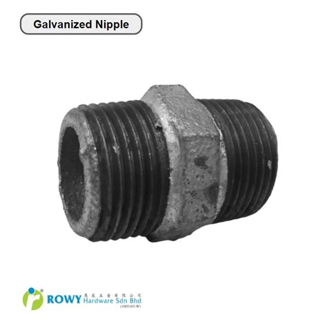 GI Nipple For Galvanized Fittings Water Pipe 1 2 Inch To 4 Inch