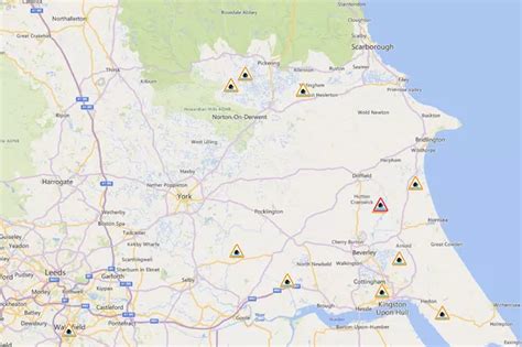 Flood Warnings And Alerts Issued Across Yorkshire Today After Heavy