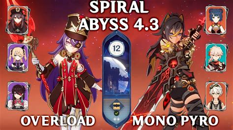 Spiral Abyss 4 3 Floor 12 9 Stars Hu Tao Chevreuse Overload And Dehya