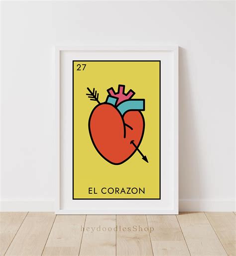 Corazon Loteria Mexicana Printable Form Templates And Letter The Best