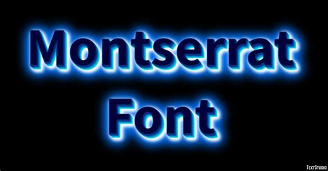 Montserrat Font Text Effect And Logo Design Font