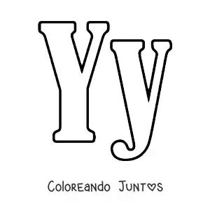 15 Dibujos De La Letra Y Para Colorear Gratis Coloreando Juntos