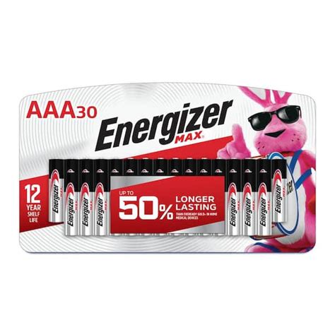Energizer Max Alkaline Aaa Batteries Pack E Sbp H The Home Depot