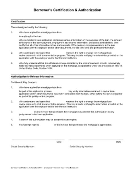 Borrower Authorization Fill And Sign Printable Template Online
