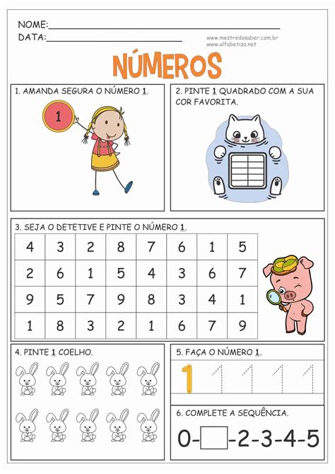 Atividades Números Mestre do Saber Loja