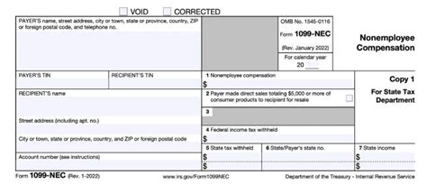 1099 Nec Form 2023 Printable Free Fillable