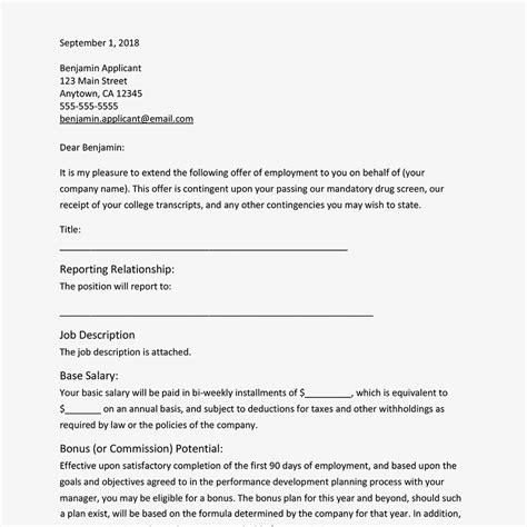 Conditional Job Offer Acceptance Letter For Your Needs Letter