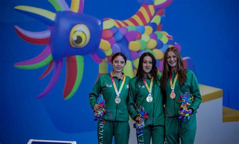 Domina México con 7 medallas en natación de Bogotá 2023