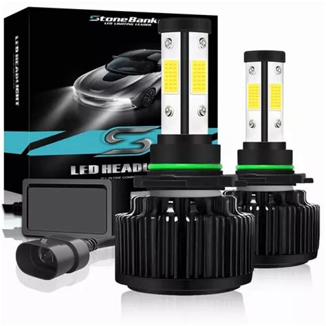 4 Lados Cob Kit De Faros Led 9005 H10 9006 Hb4 Canbus 6000k Meses Sin