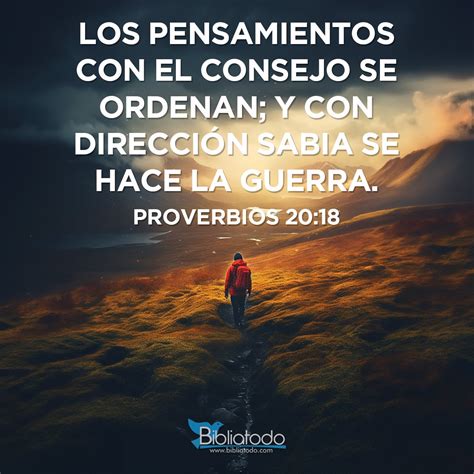 Proverbios 20 18 RV1960 Versículo del Día