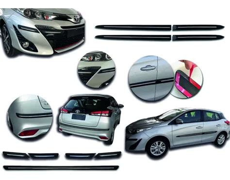 Yaris Sedan Proteccion Parag Puerta Piez Cromo Kenny