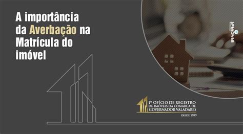 Averbação na matrícula 1 Ofício de Registro de Imóveis de Governador