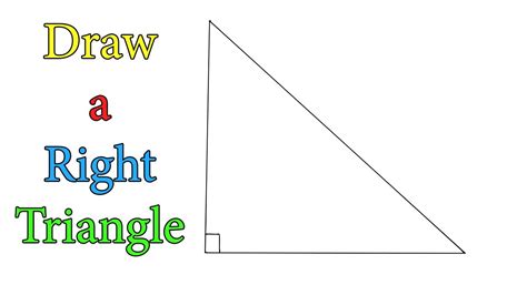 How To Draw A Right Triangle EASY Step By Step YouTube