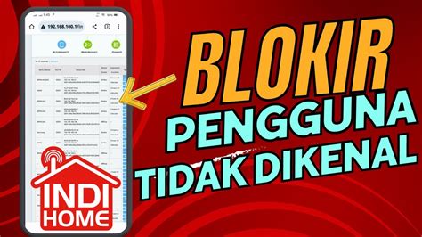 Cara Blokir Pengguna Wifi Indihome Lewat Hp Youtube