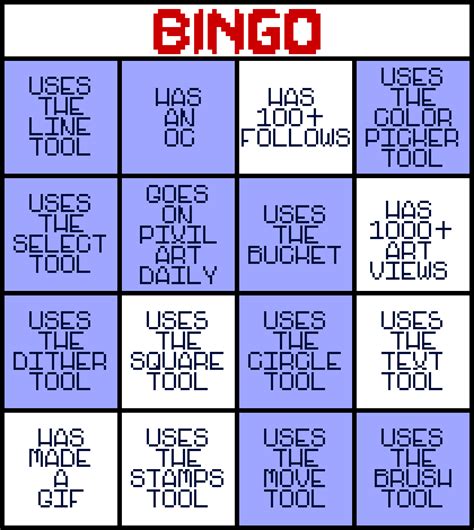 Editing Bingo Free Online Pixel Art Drawing Tool Pixilart