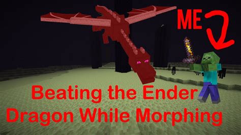 Beating The Ender Dragon By Morphing In Minecraft YouTube
