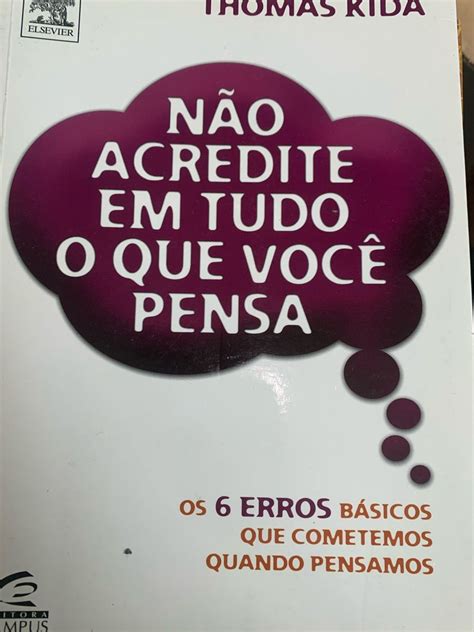 Não Acredite em Tudo O Que Você Pensa Livro Usado 76103606 enjoei