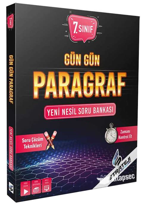 7 Sınıf Gün Gün Paragraf Soru Bankası Strateji Yayınları 9786257222150