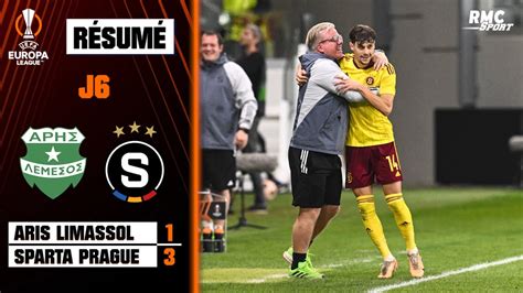 R Sum Du Match Aris Limassol Sparta Prague En Ligue Europa Me